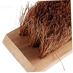 Bristle Brush Head Household Cleaning Brushes Soft Bristle Cleaning Brush Push Broom Head Wooden Floor Cleaner Brush Head Floor Cleaning Brush Head Replacement Brush Head Iron BCOATH