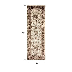Unique Loom Rushmore Collection Area Rug - Lincoln (2'x 6' 1" Runner, Cream/ Beige)