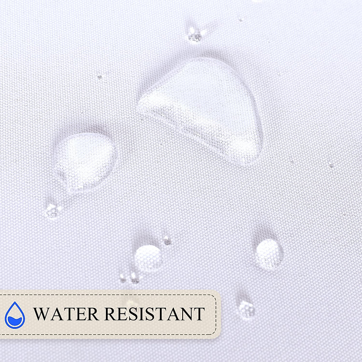 SARAFLORA Outdoor and Indoor Tablecloth -60x84 inch White, Wrinkle Free Washable Waterproof Table Cloth with Umbrella Hole and Zipper Rectangle Table Cover for Spring/Summer/Patio/Picnic/BBQS/Party