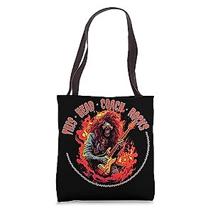 This Head Coach Rocks Funny Musician Tote Bag