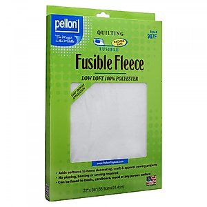 Pellon Interfacing Bulk Buy (3-Pack) Fusible Fleece White 22 inch x 36 inch 987FPKG