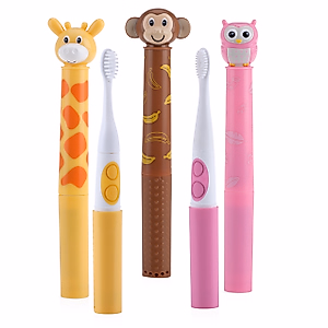 Nuby Vibrating Toothbrush Replacement Heads, Pack of 4