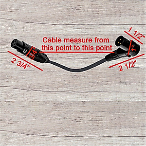 Balanced XLR Cable Right Angle Male to Straight Female - 1.5 Feet Black - Pro 3-Pin Microphone Connector for Powered Speakers, Audio Interface or Mixer for Live Performance & Recording