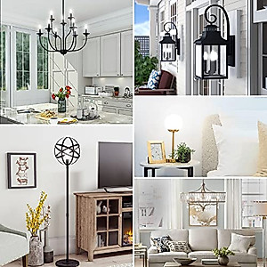 MAXvolador E12 LED Candelabra Light Bulbs 40W Equivalent, Daylight White 5000K 4W Chandelier Light Bulbs, Type B Bulb B11 Candle Bulbs Base Bulb 400 Lumens, Non-Dimmable, Pack of 6