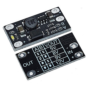 ANMBEST 10PCS Mini Boost Module 3.7V to 5V 8V 9V 12V Step Up Board with LED Indicator for Electronic DIY