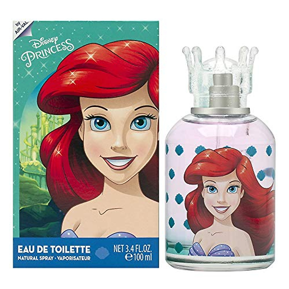 Disney Princess Ariel Eau De Toilette Spray For Girl 3.4 Ounce