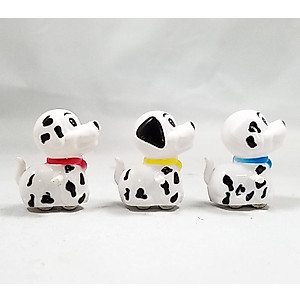 Haktoys Replacement or Additional Parts, Dalmatian Dog Figurines – for The Spotty Dog Slide Toy Race Track Set (Pack of 3)