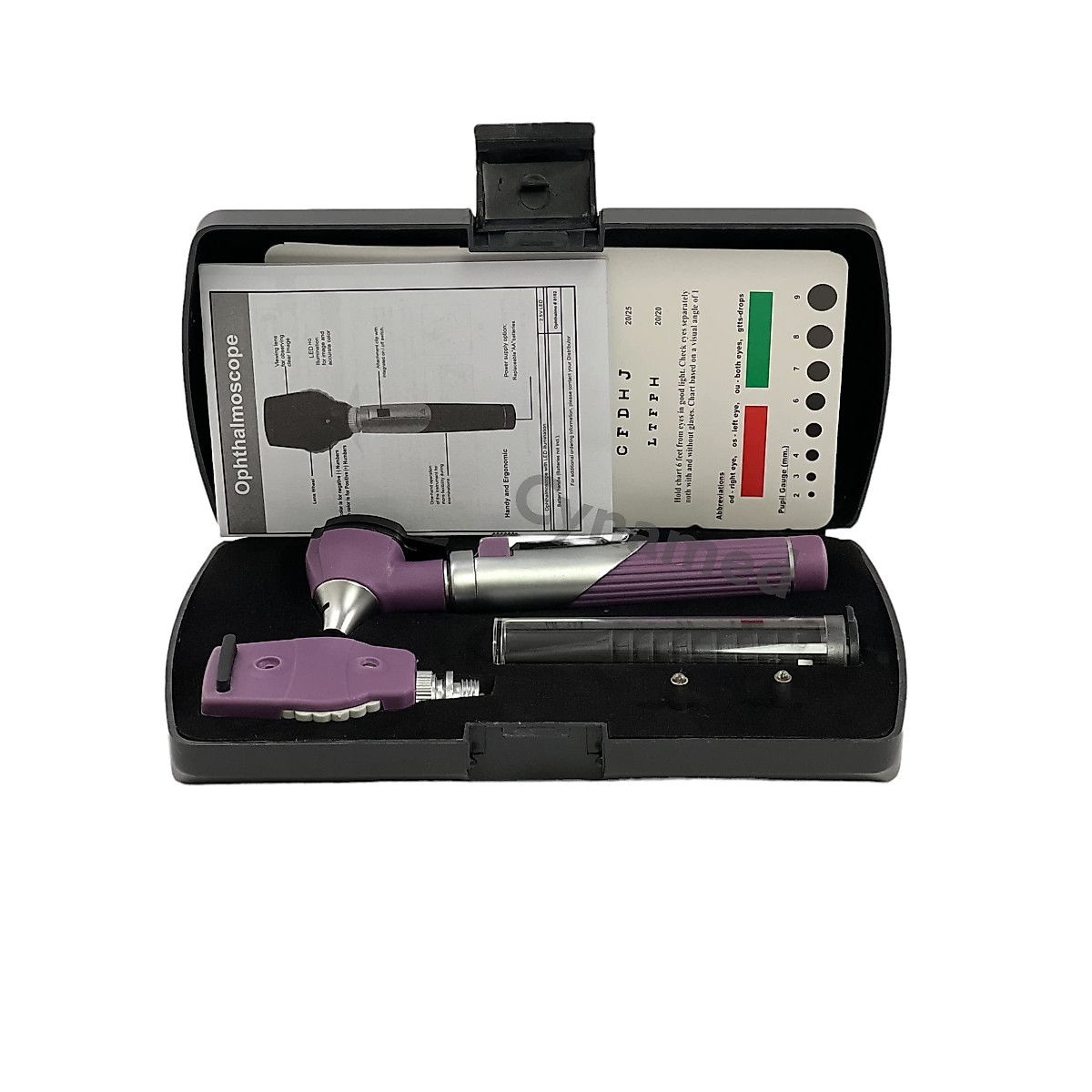 Student Home Use Ent Otoscope Kit Set Led Otoscope 3.5v Plus Extra Bulb Plus Specula Black Otoscope Set Cynamed