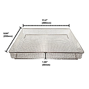 Univen Stainless Steel Baking Tray Pan and Air Fryer Basket Compatible with Cuisinart Airfryer TOA-060 and TOA-065