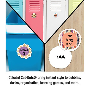 Carson Dellosa | You-Nique Flowers Mini Cut-Outs | 3-inch x 3-inch, 35pcs