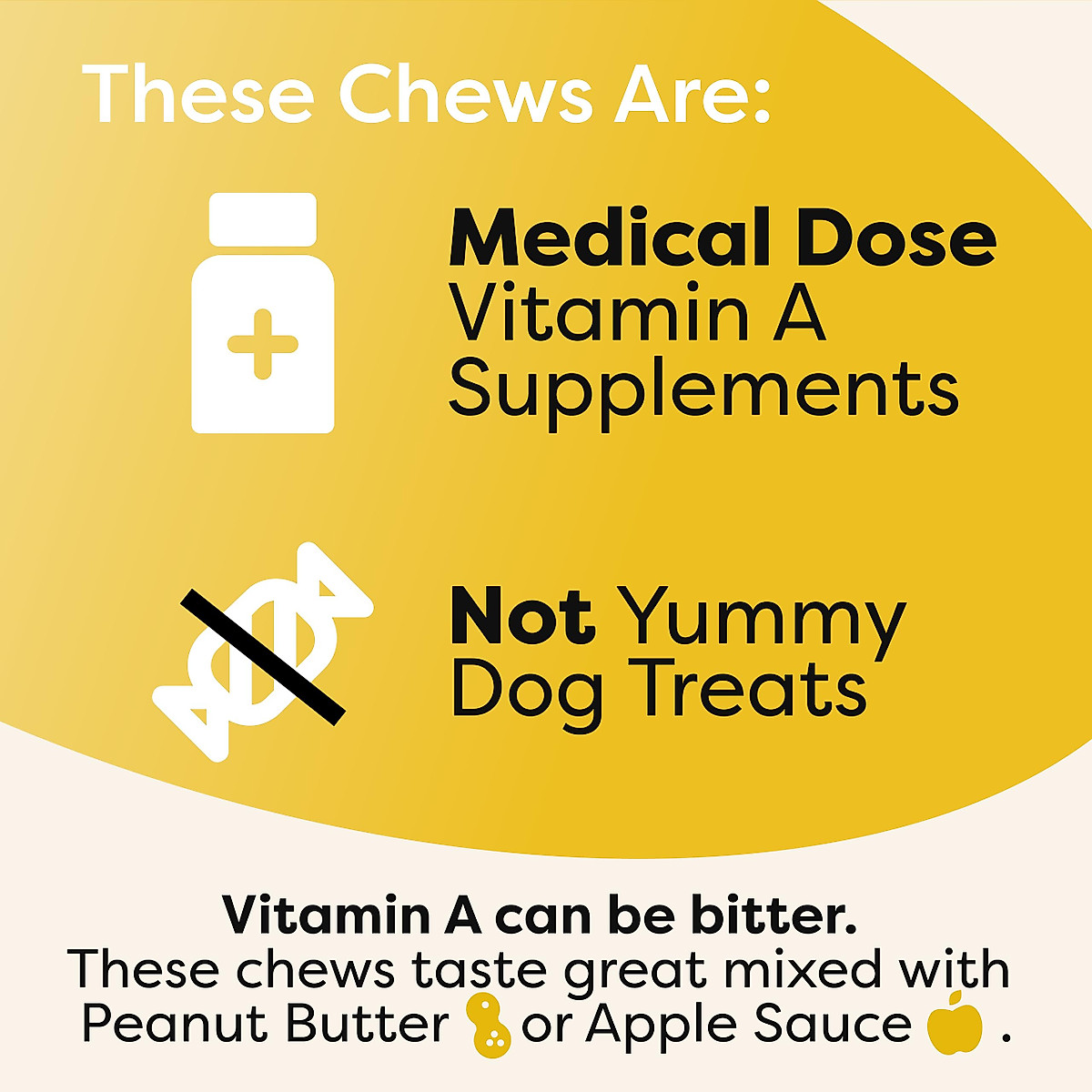 Doc Itchy Hair Skin & Nails Dog Pet Chews | Medical-Strength Vitamin A Retinol & B3 Niacinamide | Omega 3 EPA | Super Nutrients to Boost Skin Health & Prevent Irritation | Food Allergy Safe | 90 Count