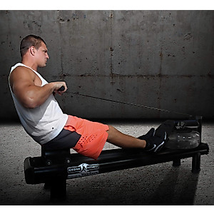 WaterRower Gronk Fitness M1 Hi Rise Water Rowing Machine | Limited Edition Low Impact Cardio Workout Machine | Commercial Grade Water Rowing