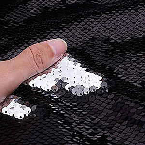 PartyKindom Travel Tote Bag Tote Bag Sequin Large Capacity Handbag Shoulder Bag Woman Shopping Bag- Black Versa Tote