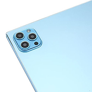 UPQRSG 10.1 Inch Tablet, 6G RAM 128G ROM Octa Cores Processor, 2.4G 5G WiFi Front 5MP Rear 8MP Camera with 8000Mah, Support 4G Network Calls Tablet PC, 100‑240V(Blue)