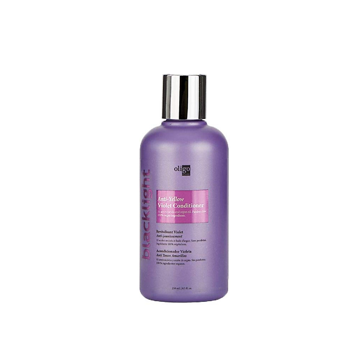 Oligo Professionnel - Blacklight Violet Conditioner - Purple Conditioner for blondes - Vegan - Eliminate Yellow Tones - Refresh Faded Highlights - Argan oil - Hydrating Formula - 8.5oz