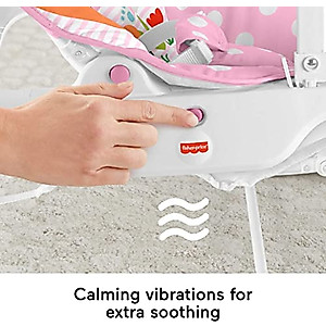 Fisher-Price Infant-to-Toddler Rocker – Pink Critters, Baby Rocking Chair with Toys for Soothing or Playtime from Infant to Toddler