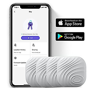 Nutale Key Finder, 5-Pack Bluetooth Tracker Item Locator with Key Chain for Keys Pet Wallets or Backpacks and Tablets