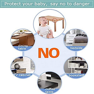 M MAIUS Edge Corner Protector, 20ft Corner Guards Baby Proofing&10 Pack Toddler Corner Protector, Furniture Clear Toddler Edge Protectors Table Corners Protection Child Safety Kit Bumper Strip