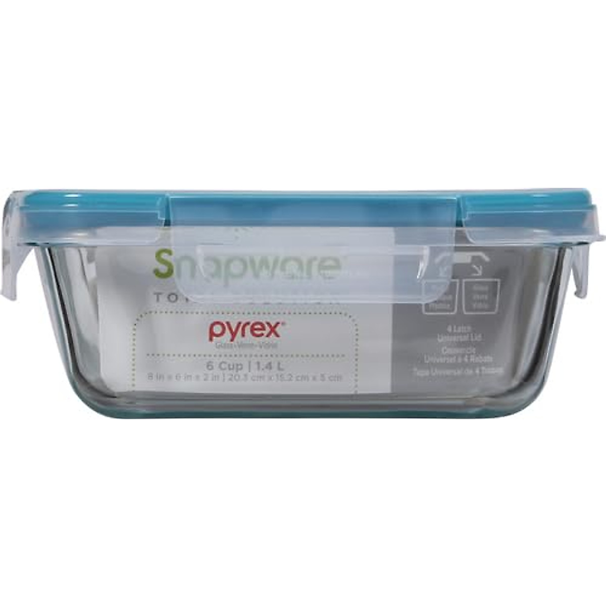Snapware 6-Cup Total Solution Rectangle Food Storage Container, Glass
