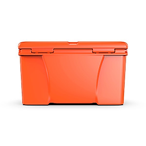 KENAI 65 Cooler | 65 qt Ice Chest Durable Rotomolded Insulated | Made in USA | Warranty for Life | for Beach Boat Camping Fishing Hunting | K65 | Orange