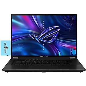 ASUS ROG Flow X16 16.0" Touchscreen 165Hz WQXGA IPS Gaming Laptop (AMD Ryzen 9 6900HS 8-Core, 16GB DDR5, 2x1TB PCIe SSD RAID 0 (2TB), GeForce RTX 3060 6GB, Backlit KYB, WiFi 6E, Win11Home) w/Hub