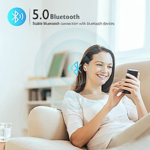 HOTT Bluetooth Earbuds, Wireless Bluetooth Headphones with Type C Charging Case, Touch Control Sweat Resistant Earphones Built-in Microphone, High-Fidelity Stereo Earbuds for Sport