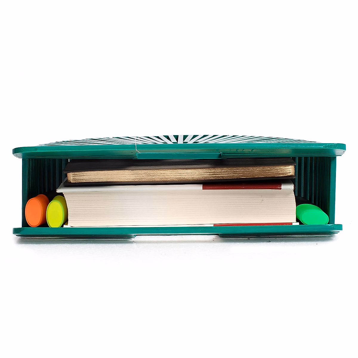 RULER TRUTH Women's Bamboo Handbag Small Straw Purses and Handbags Handmade Woven Tote Bag for Summer Beach Light Blue