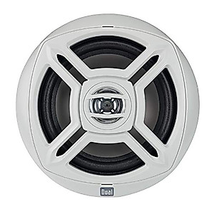 Dual Electronics WCPSX422BT Marine Stereo LCD Single DIN | Marine Radio with Built-in Bluetooth | SiriusXM SXV300 Tuner | Two 6.5-inch Dual Cone Marine Speakers and Marine Antenna