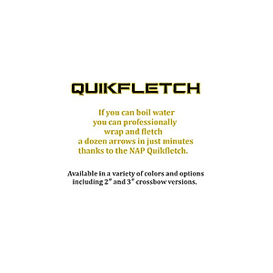 New Archery Products White, Quickfletch 2" Hellfire Fletching (6 Pack), Orange, 6 Count (Pack of 1)