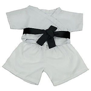 Karate Outfit With Belt Teddy Bear Clothes Fit 8 inch to 10 inch Build-a-bear and Make Your Own Stuffed Animals