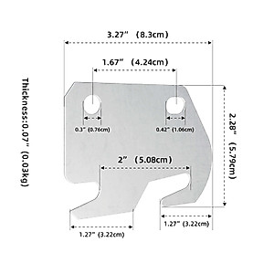 Bed Frame Hooks for Wooden Beds 4pcs Replacement Universal Bed Rail Hook Plates Parts Headboard and Footboard Heavy Duty Catch Hook for Bed Accessories