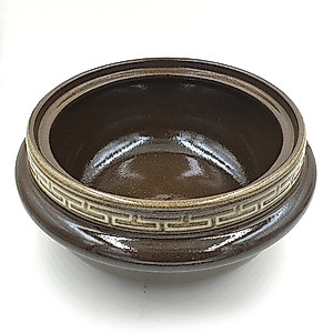 TheJD Korean Stone Bowl (Dolsot), Sizzling Hot Pot for Bibimbap and Soup - Premium Ceramic (Korean Stone Pot_03)