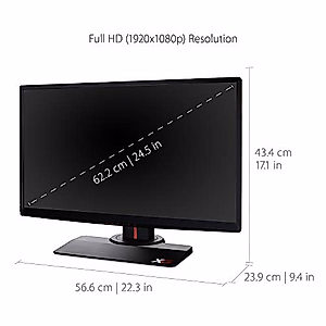 ViewSonic XG2530 25 Inch 1080p 240Hz 1ms Gaming Monitor with FreeSync Premium Eye Care Advanced Ergonomics HDMI and DP for Esports