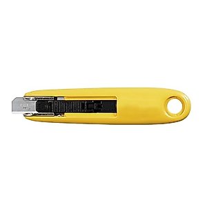 OLFA Self-Retracting Safety Utility Knife (SK-7) - Compact Multi-Purpose Semi-Auto Box Cutter w/ Self Retractable Blade & Ergonomic Handle, Replacement Blades: OLFA SKB-7 Safety Blades