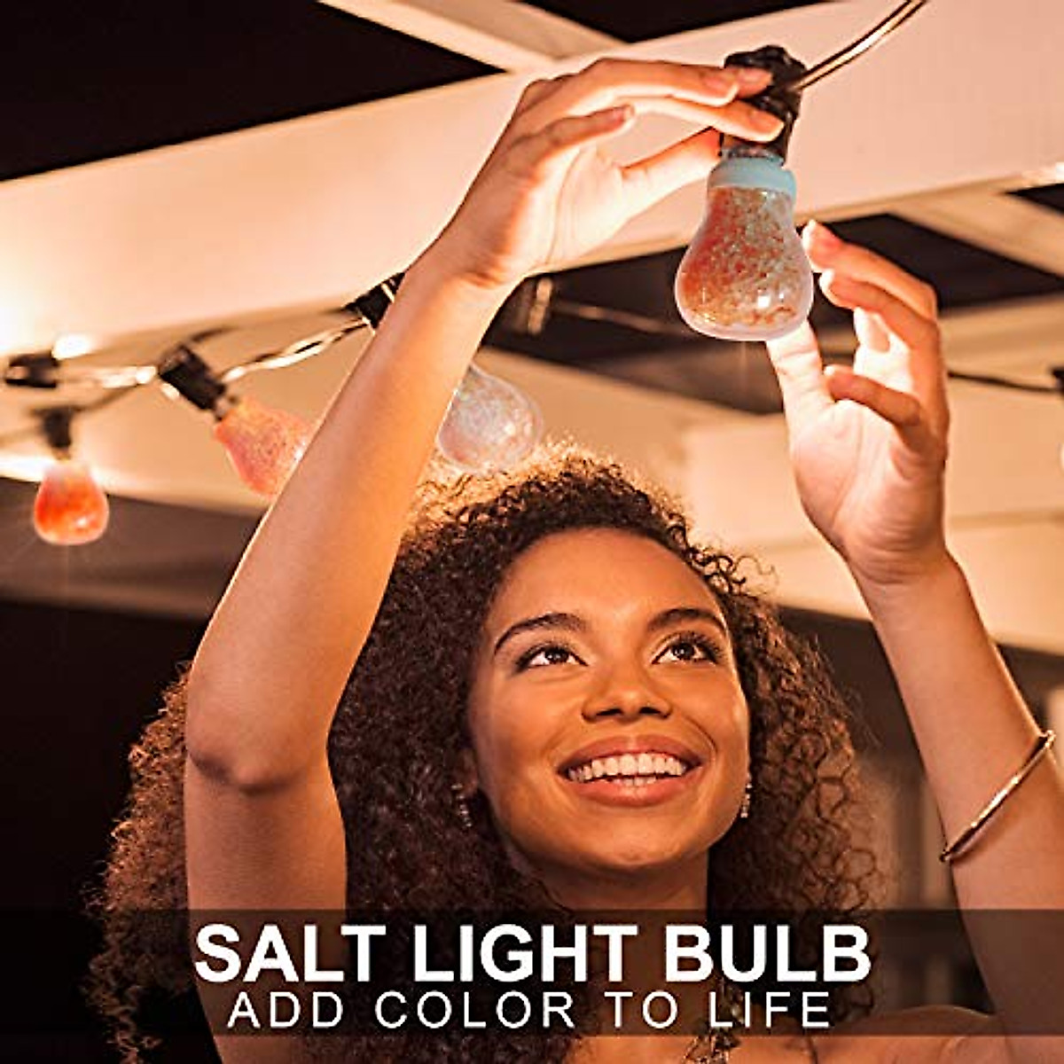 Natural Pink Salt LED Light Bulb, 40 Watt Equivalent Night Light - 1 Count