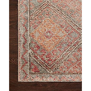 Loloi Justina Blakeney x Malik Collection MAL-01 Dove/Sunset Contemporary 7'-6" x 9'-6" Area Rug