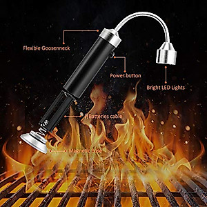 BBQ Grill Lights for Outdoor Grill Magnetic - BBQ Lights for Grill, Waterproof Grill Lights for Barbecue, Magnetic Grill Lights for BBQ,Magnetic Barbecue Grill Lights, Grilling Gifts for Men