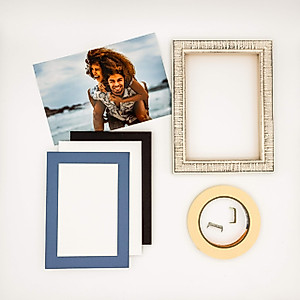 12x18 Mat Bevel Cut for 11x17 Photos - Acid Free Brittany Blue Precut Matboard with Backing Board and Crystal Clear, Self Seal Photo Mat Bag - for Pictures, Photos, Framing - 4-ply Thickness