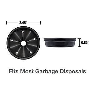 Danco 10428 Garbage Disposal Splash Guard, Black