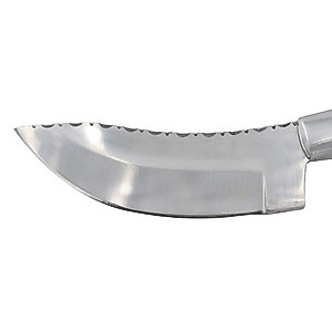 Wild Turkey Handmade Wood Handle Full Tang Fixed Blade Hunting Knife With Genuine Leather Sheath