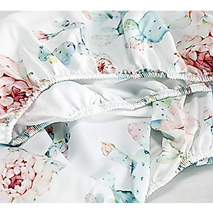 Sahaler Succulents Baby Crib Sheets for Boy Girl, Watercolor Cactus Fitted Crib Bed Mattress Sheets, Boho Baby Gift, Nursery Bedding fits Standard Crib Mattress 28x52 (Watercolor Cactus)