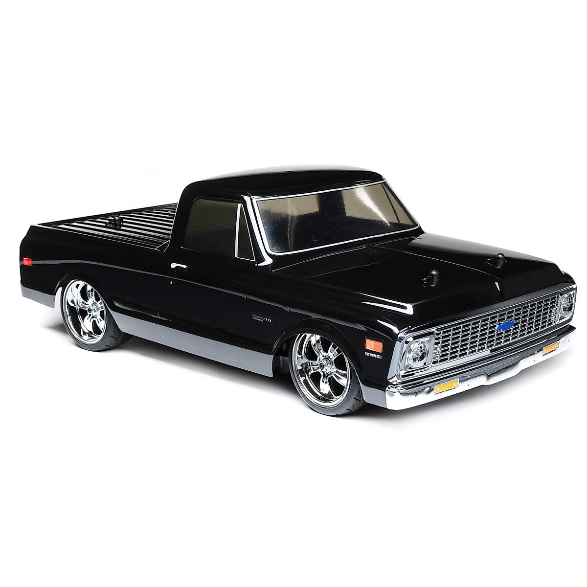 Losi RC Truck 1/10 1972 Chevy C10 Pickup Truck V100 AWD RTR Batteries and Charger Not Included Black LOS03034T2