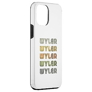 iPhone 14 Pro Max Love Heart Wyler Tee Grunge Vintage Style Black Wyler Case