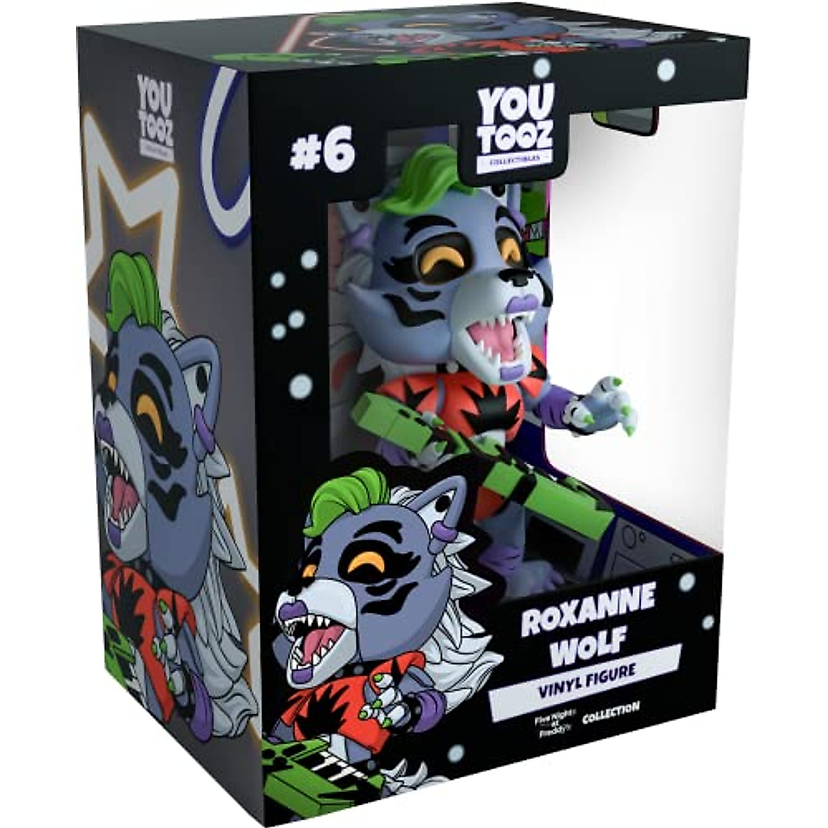 You Tooz Youtooz Glamrock Roxy #6 4.4'' inch Vinyl Figure, Collectible FNAF Figure from Youtooz: Five Nights at Freddy's Collection,YTFNAF6