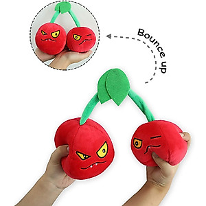 Maikerry 3 Pieces PVZ Plants 1 2 Stuffed Plush Toy, PVZ Figure Doll Gifts Christmas for Kids and Fans