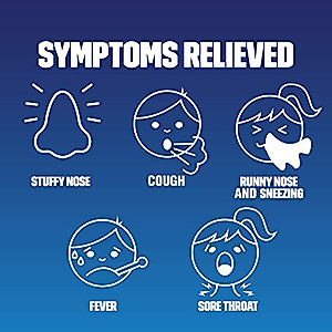 Mucinex Cold and Fever, Children's Multi-Symptom, Night Time Cold Liquid, Mixed Berry, 4oz, Reduces Fever, Controls Cough, Relieves Stuffy Nose, "Packaging May Vary"