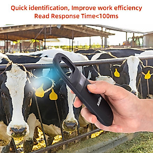 NetumScan Upgraded Pet Microchip Reader Scanner, 256 Data Storage Pet Chip ID Tag Scanner Rechargeable Handheld Animal Scanner with Stable OLED Display for ISO 11784/11785,FDX-B and ID64 RFID EMID