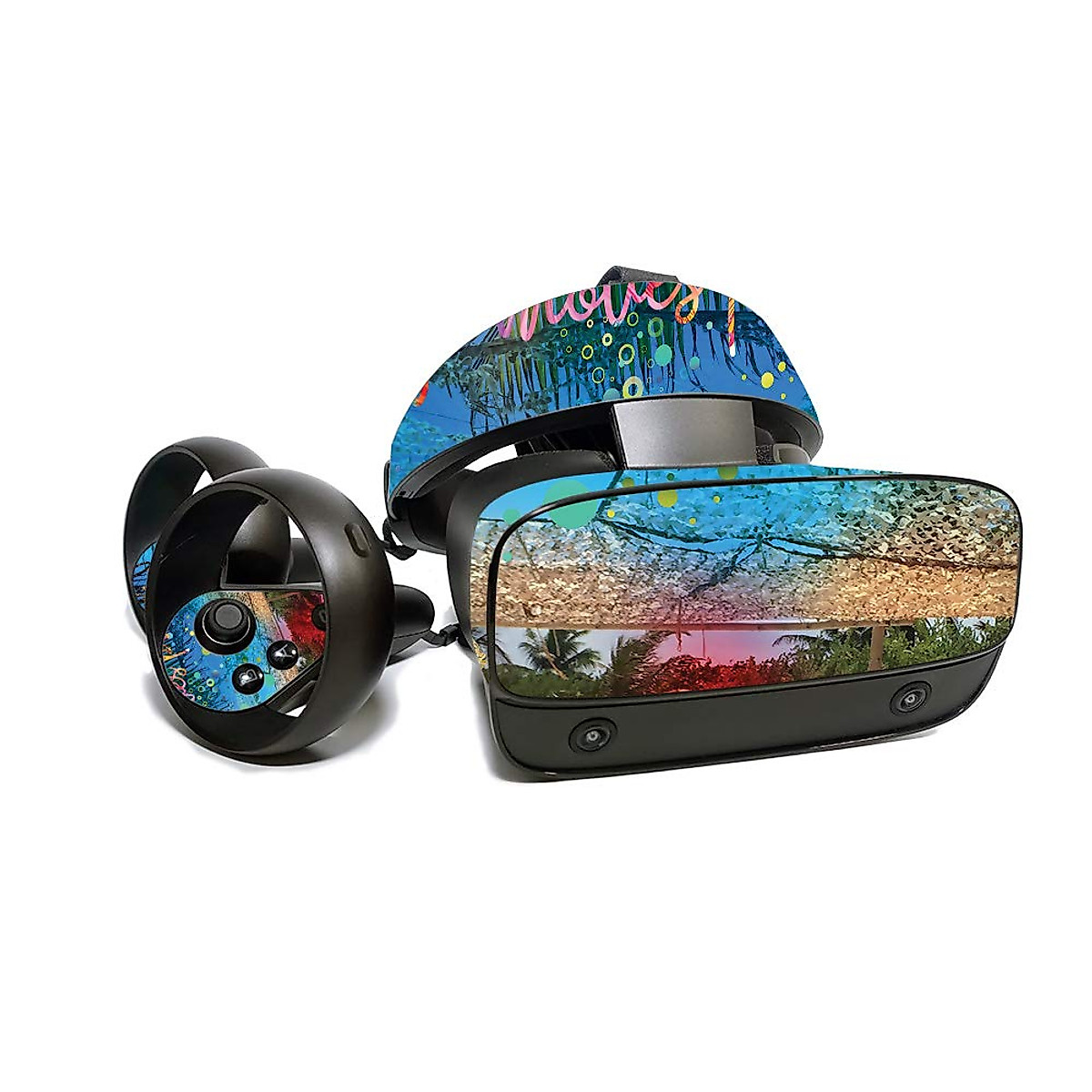 MightySkins Skin for Oculus Rift S - Tropical Resort | Protective, Durable, and Unique Vinyl Decal wrap Cover | Easy to Apply, Remove, and Change Styles | Made in The USA