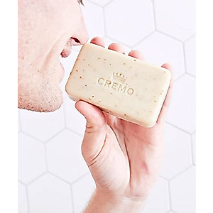 Cremo Bourbon & Oak Exfoliating Body Bars (3-Pack) - A Sophisticated Blend of Distiller’s Spice, Fine Bourbon and White Oak