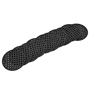 5pcs Flowerpot Hole Mesh Mat Black Plastic Bonsai Bottom Drainage Mesh Screens Grid Square 30x10cm/30x20cm (Diamete 4.5cm)